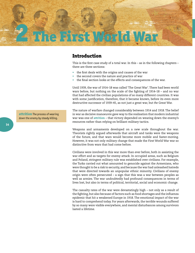 World War I: Origins, Warfare, and Consequences