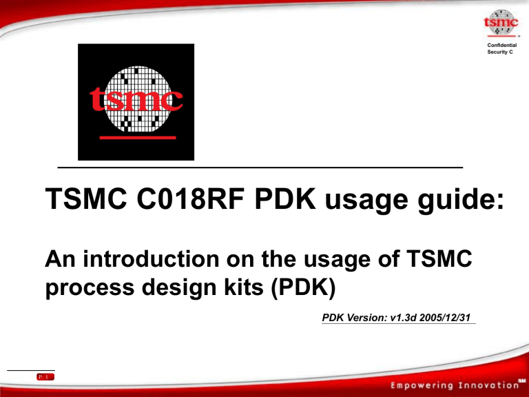 TSMC C018RF PDK Usage Guide