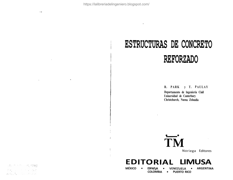 Estructuras de Concreto Reforzado: Libro de Texto