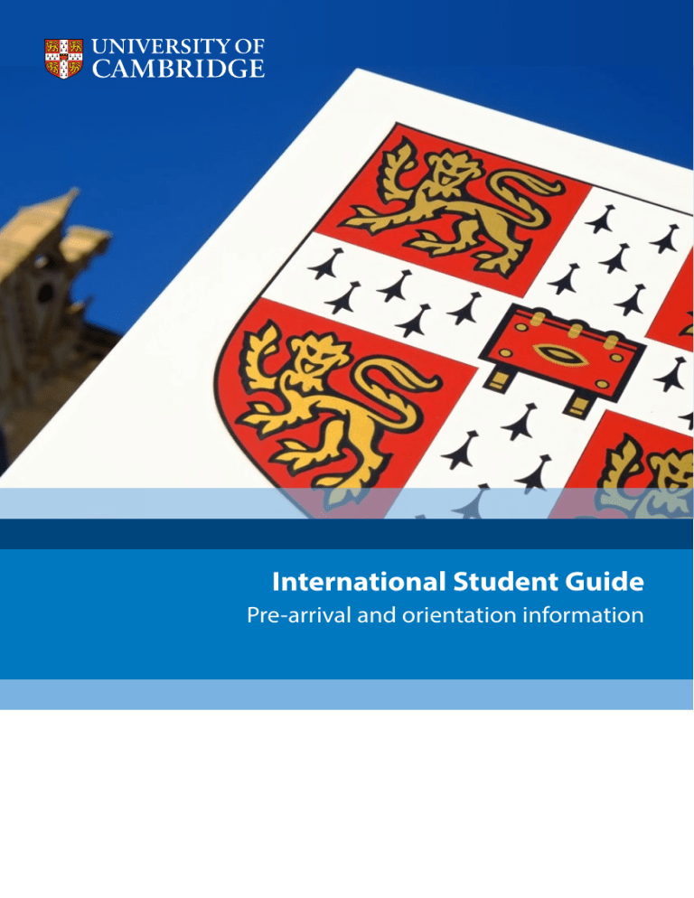 Cambridge International Student Guide: Pre-Arrival & Orientation