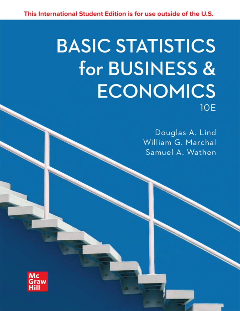 Basic Statistics for Business & Economics 10th