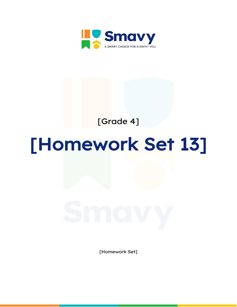 Grade 4 Homework Set: Reading, Grammar, Spelling, Writing