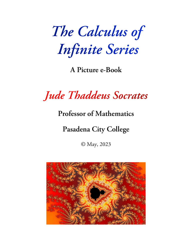 Calculus of Infinite Series: Sequences & Series e-Book