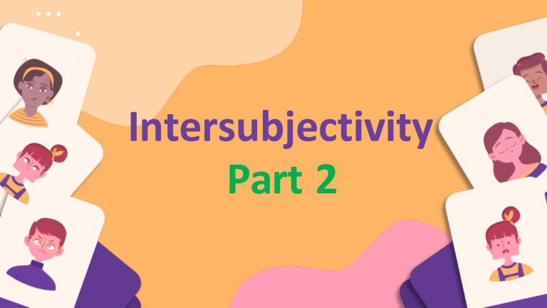 Intersubjectivity: PWDs & Underprivileged Sectors