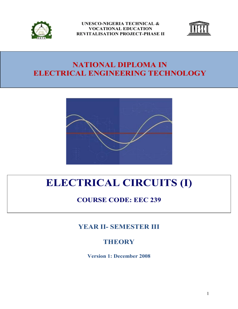 Electrical Circuits I: AC Theory & Network Analysis