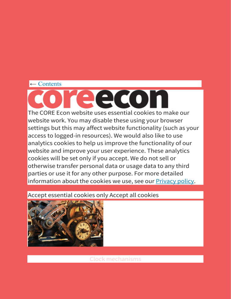 Scarcity, Choice, and Work: CORE Econ Unit 3