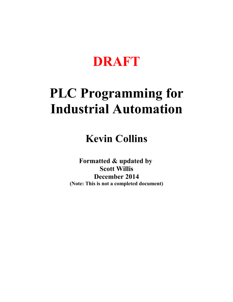 PLC Programming for Industrial Automation: Basics & Advanced