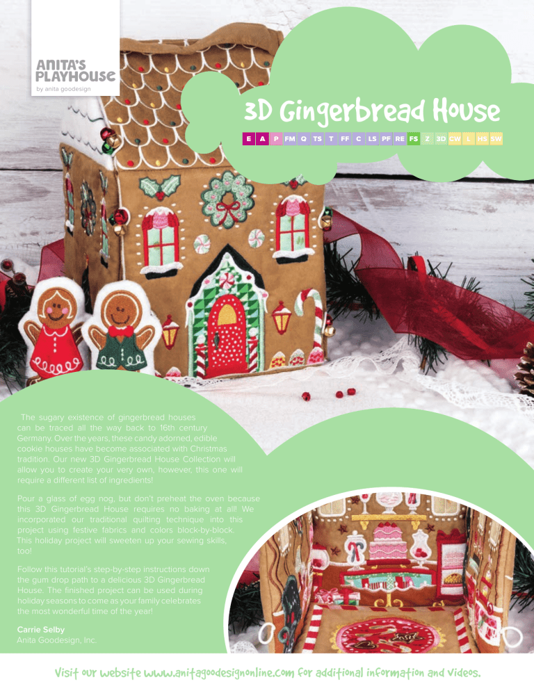 3D Gingerbread House Project Tutorial