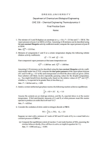 Thermodynamics Exam Questions HND 1 P/E - Federal Polytechnic Nasarawa