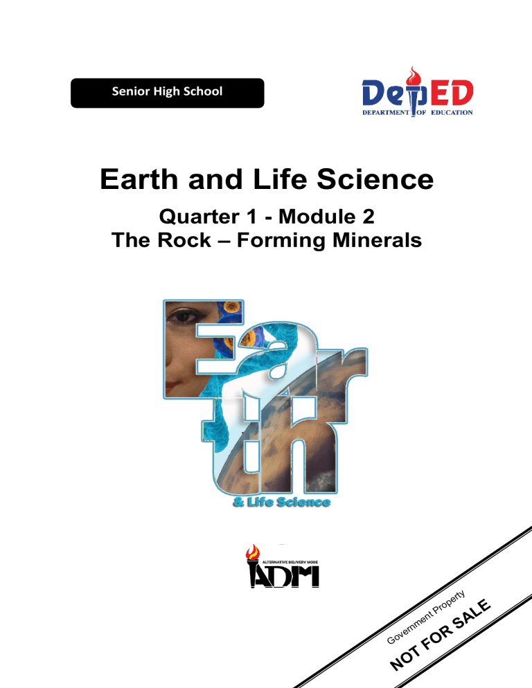 Earth & Life Science: Rock-Forming Minerals Module
