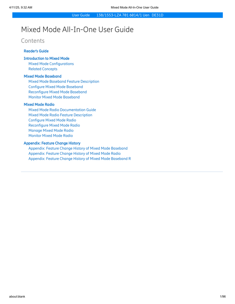Mixed Mode All-In-One User Guide