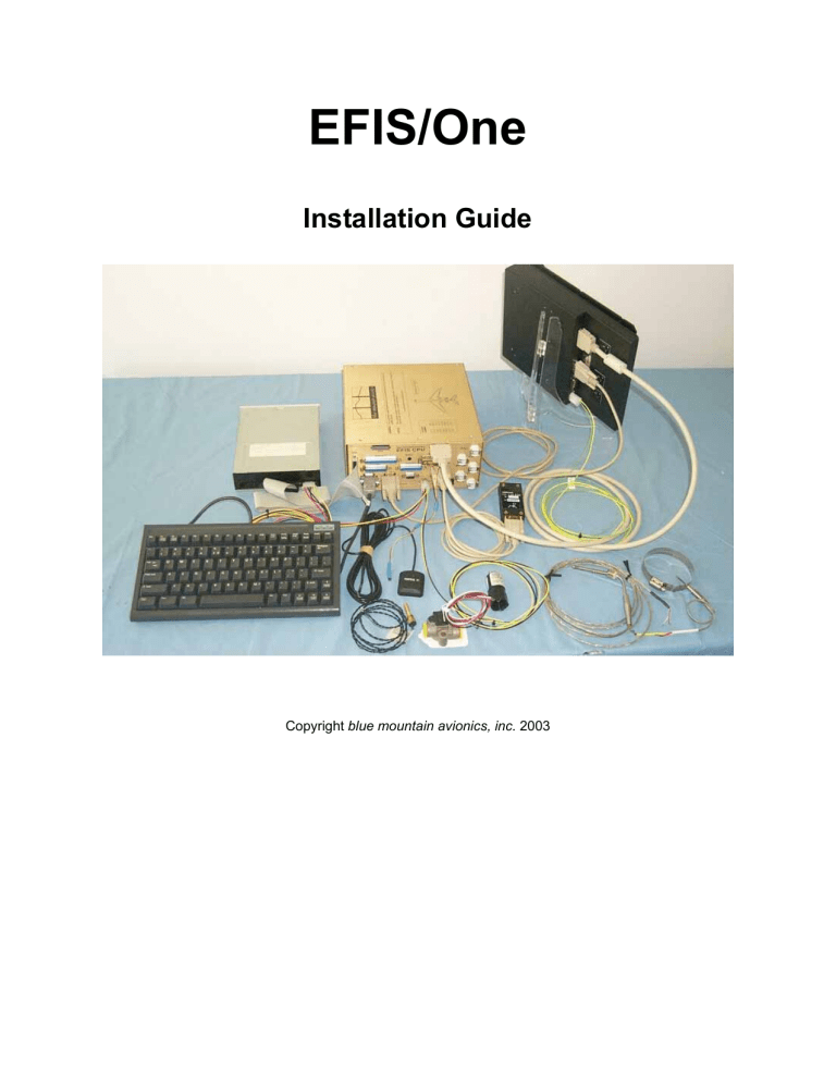 EFIS/One Installation Guide