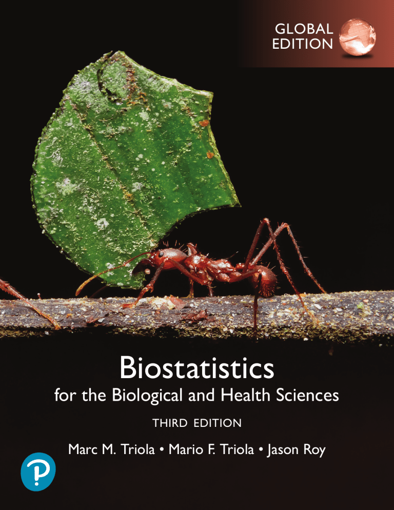 Biostatistics Textbook: Biological & Health Sciences, 3rd Ed.
