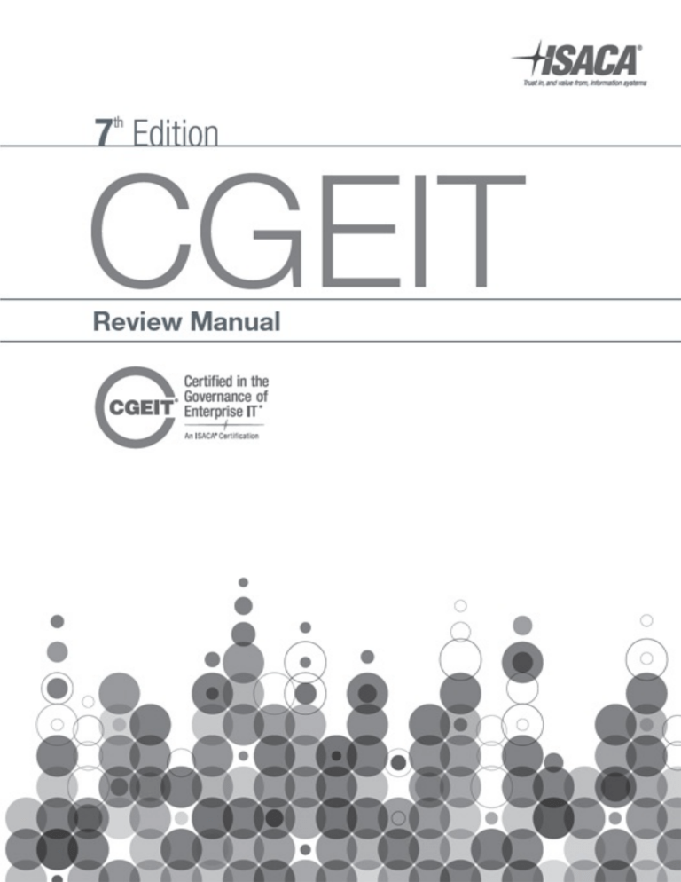CGEIT Review Manual 7th Edition - IT Governance Certification