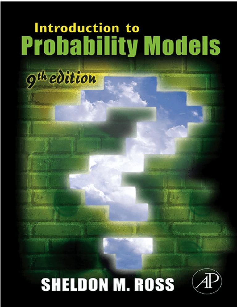 Introduction to Probability Models, 9th Edition