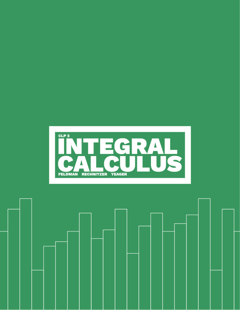 Integral Calculus Textbook: CLP-2
