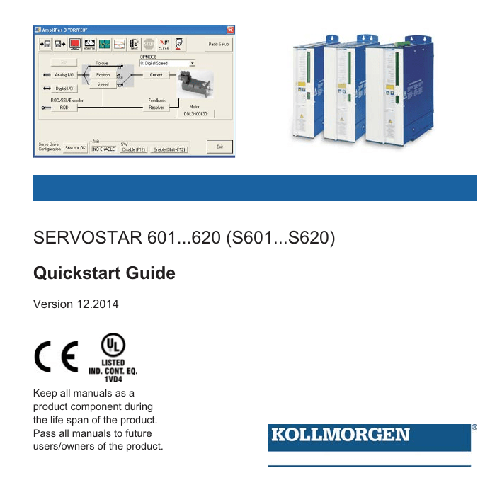SERVOSTAR 601...620 Quickstart Guide