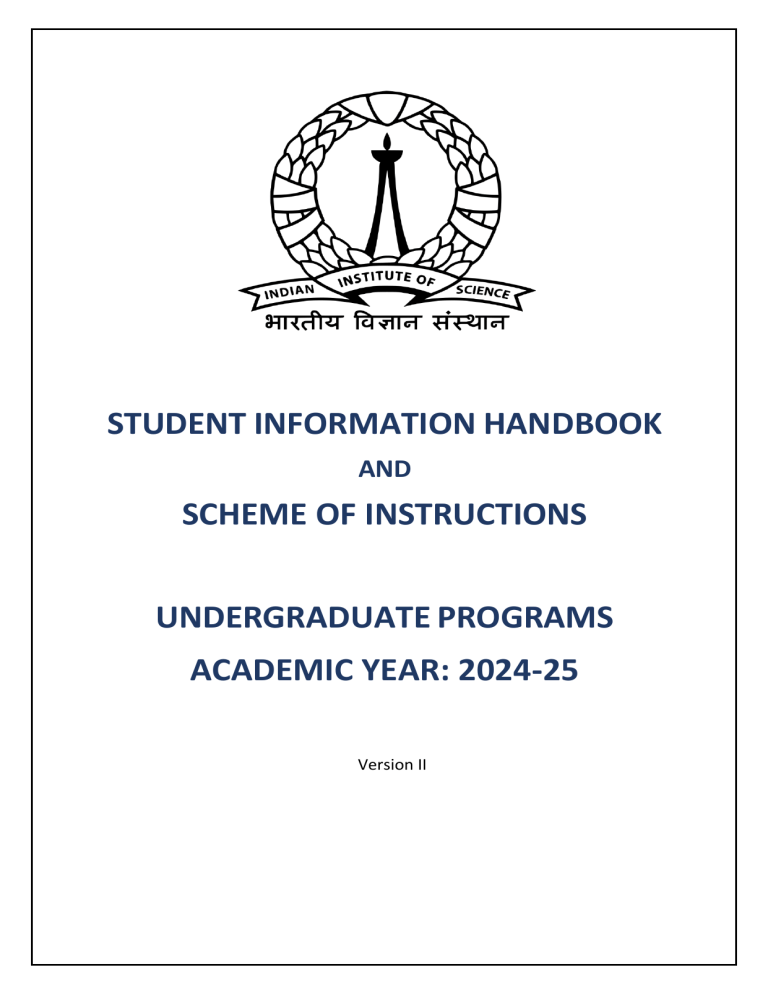 Student Handbook: Undergraduate Programs 2024-25