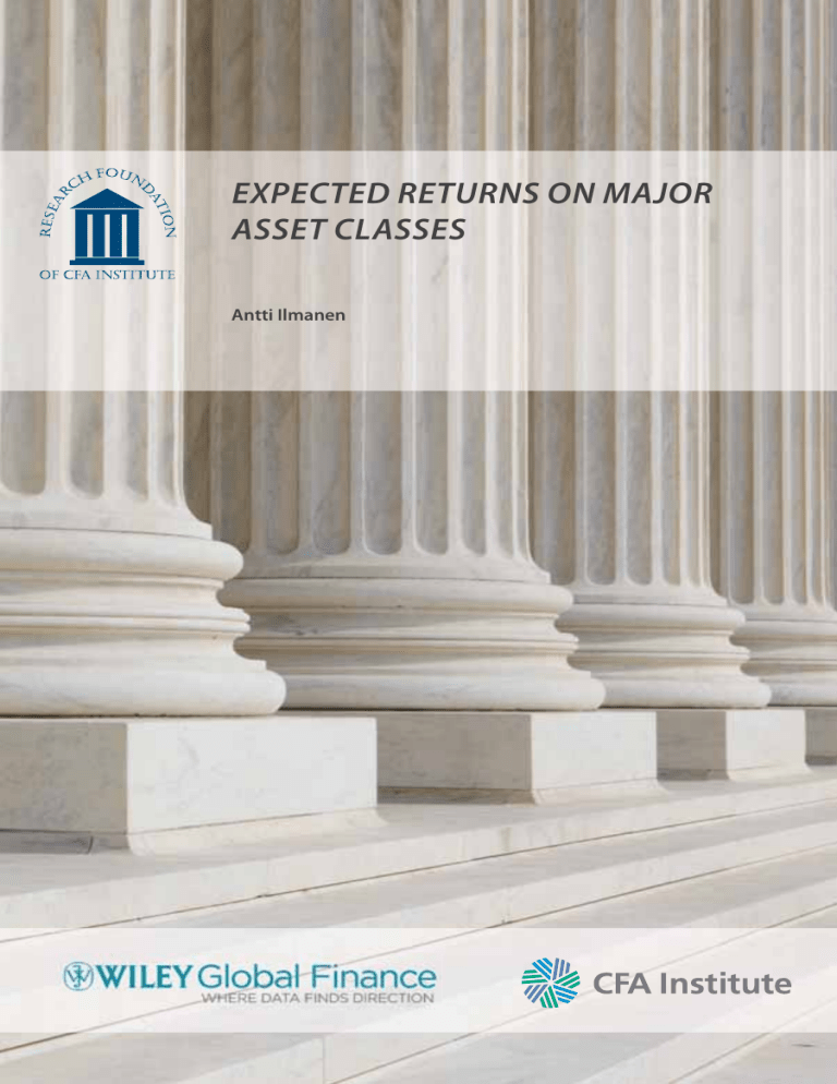 Expected Returns on Major Asset Classes
