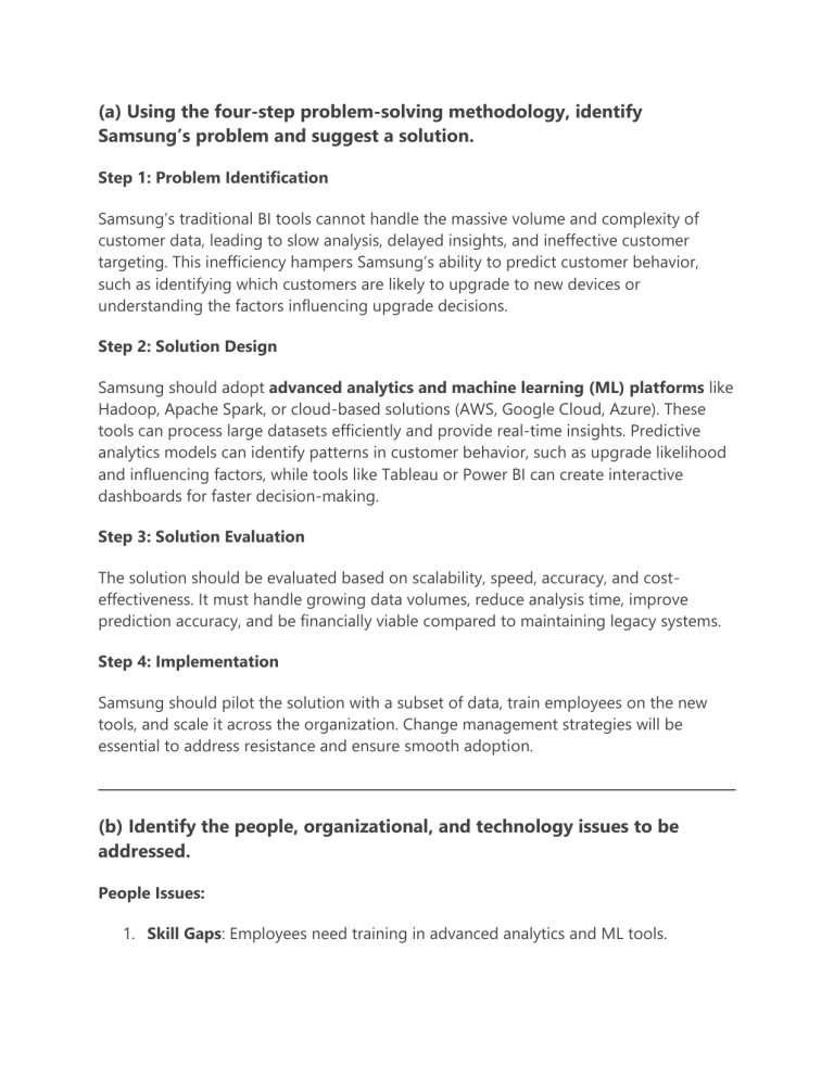 Samsung Data Analysis: Problem & Solution with ML