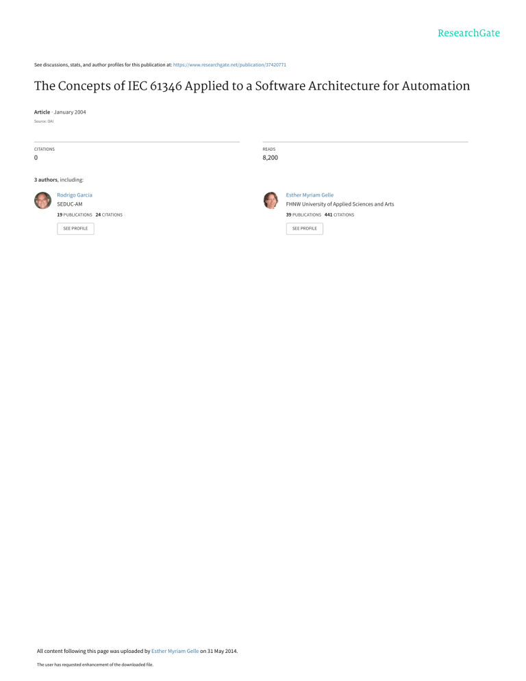 IEC 61346 & Software Architecture for Automation