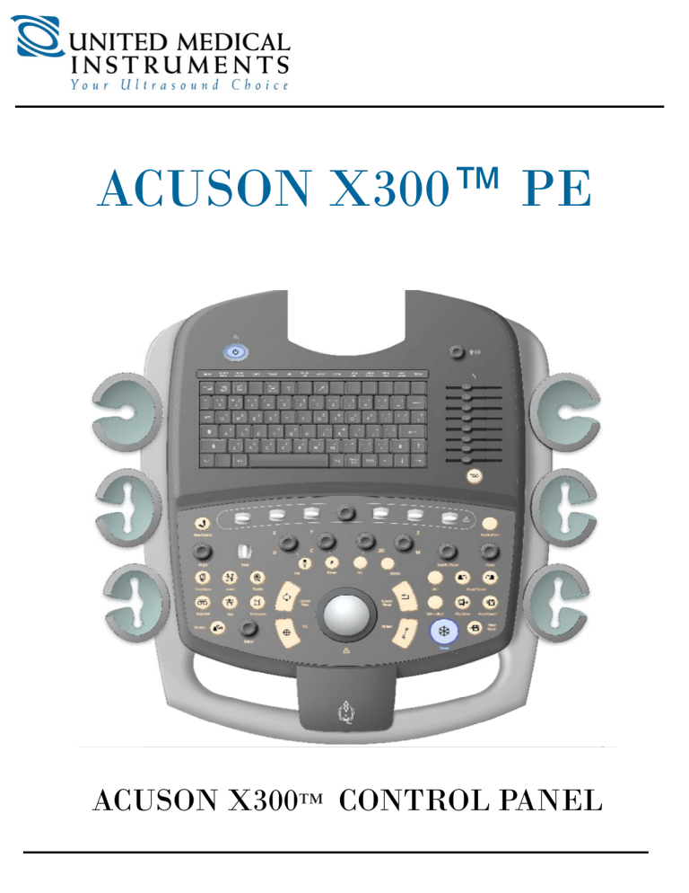 ACUSON X300 PE Ultrasound System User Guide