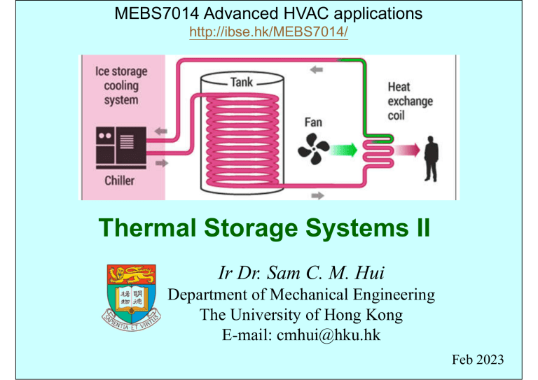 Thermal Storage Systems in HVAC: Design & Applications