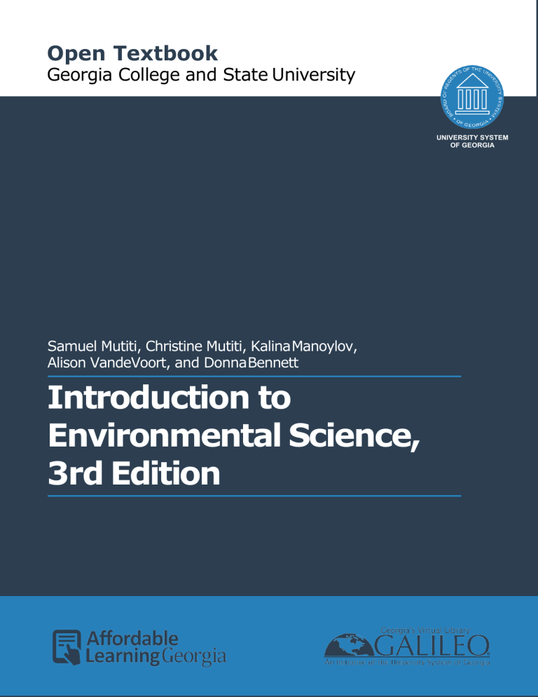 Introduction to Environmental Science Textbook, 3rd Edition