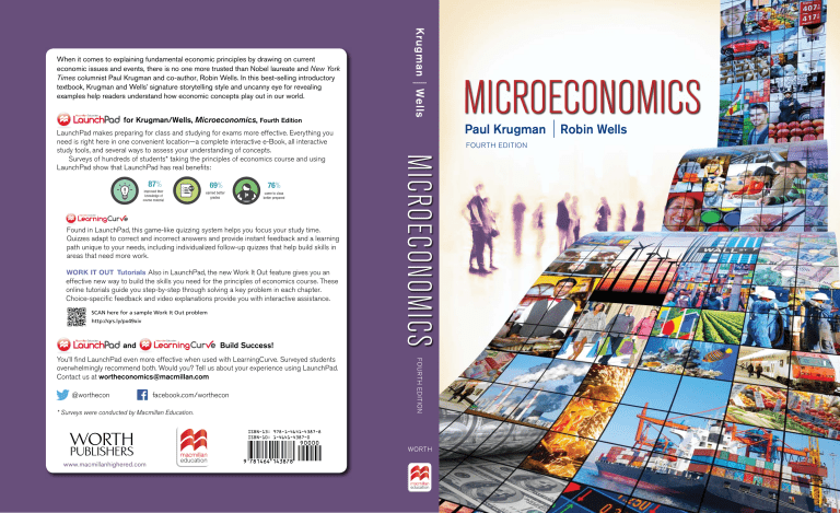 Microeconomics Textbook by Krugman & Wells, 4th Edition