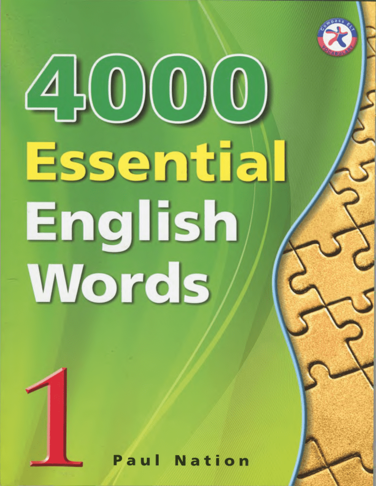 4000 Essential English Words 1: Vocabulary Textbook