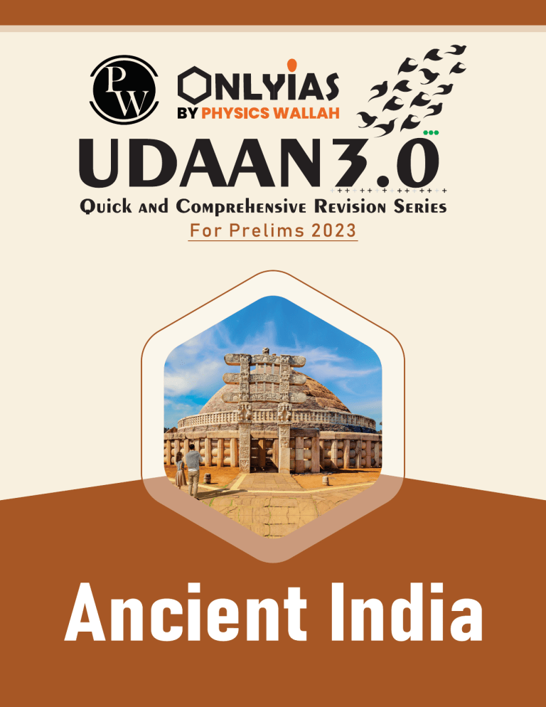 Ancient India Revision Series for UPSC Prelims