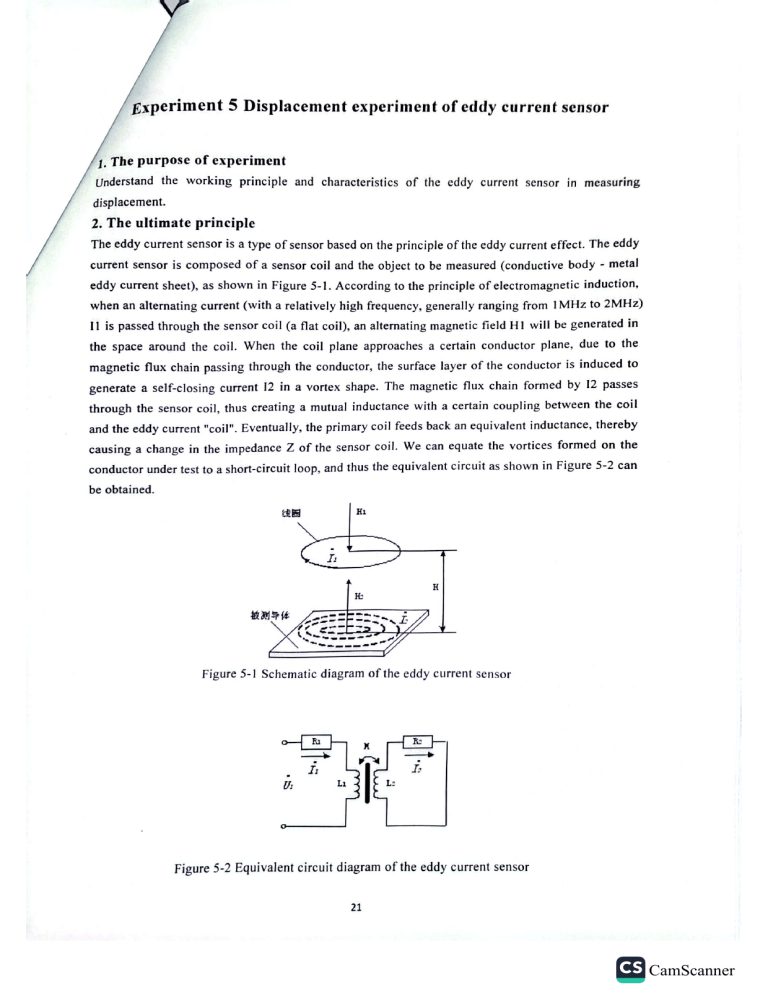 Eddy Current Sensor Experiment: Displacement Measurement
