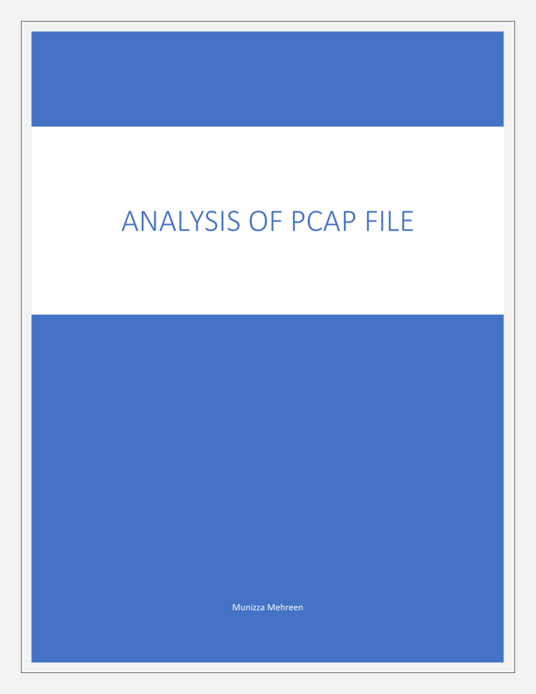 PCAP File Analysis: Network Security Attacks