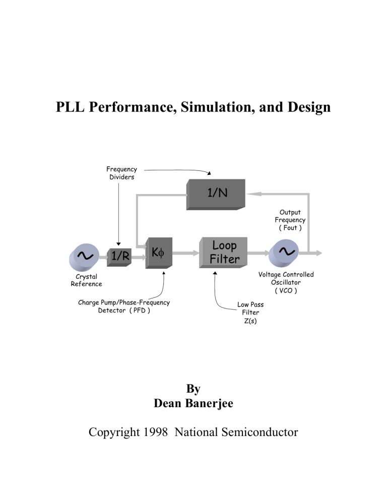 PLL Performance, Simulation, and Design