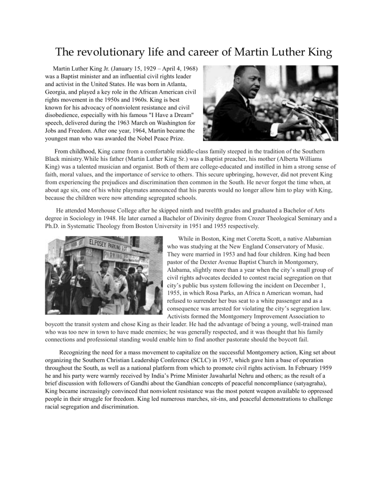 Martin Luther King Jr. Biography: Life, Civil Rights, Legacy