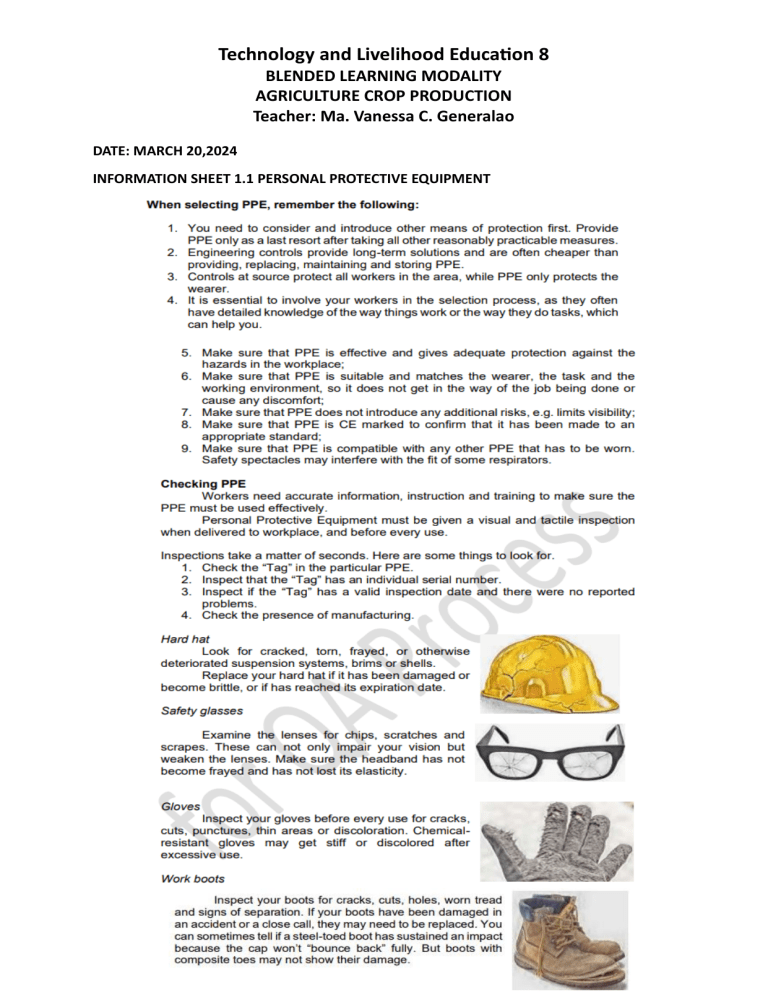 Agriculture PPE: Safety Equipment & Inspection Guide