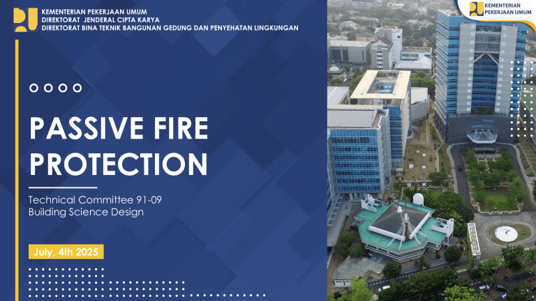 Passive Fire Protection in Buildings: Technical Standards