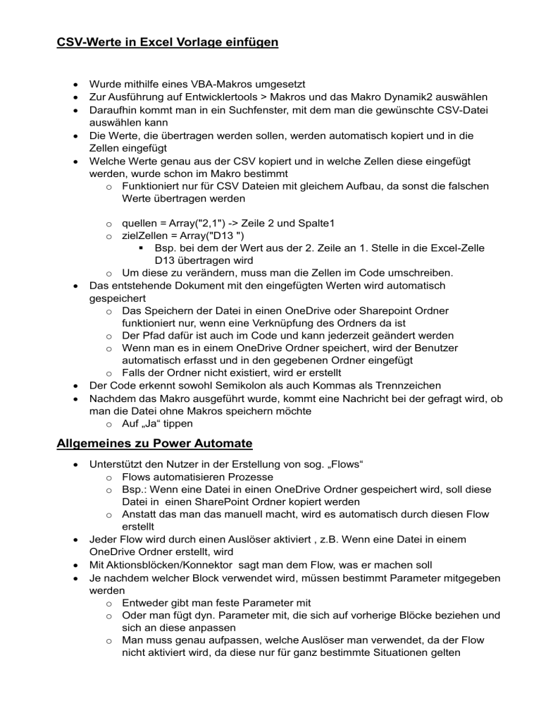 Excel VBA & Power Automate Anleitung: Datenextraktion & Automatisierung