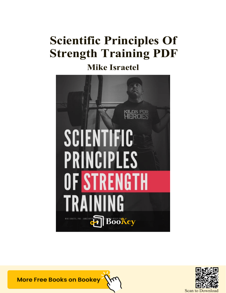 Scientific Strength Training Principles Summary by Israetel