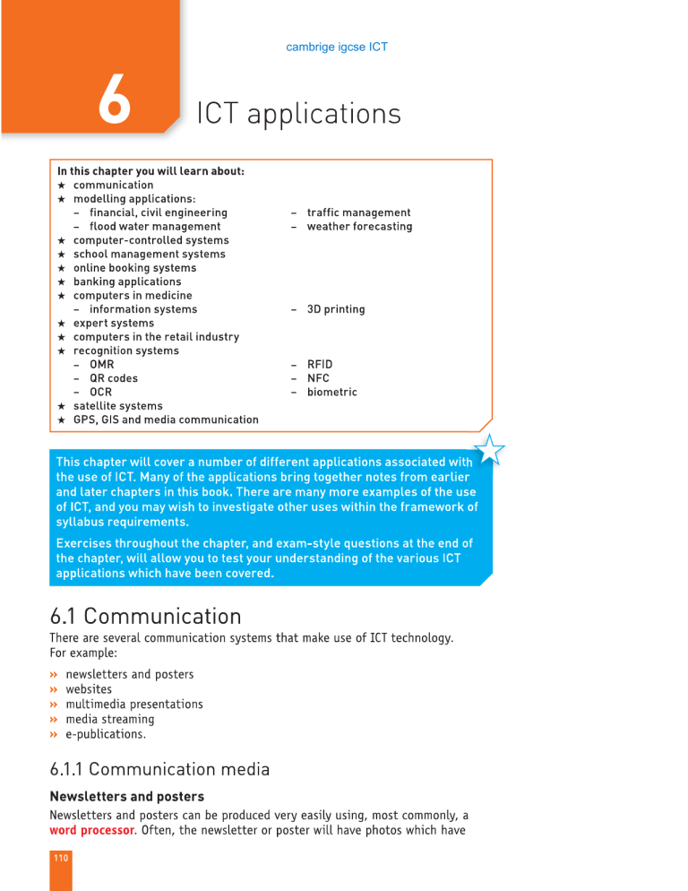 IGCSE ICT Applications: Communication & Systems