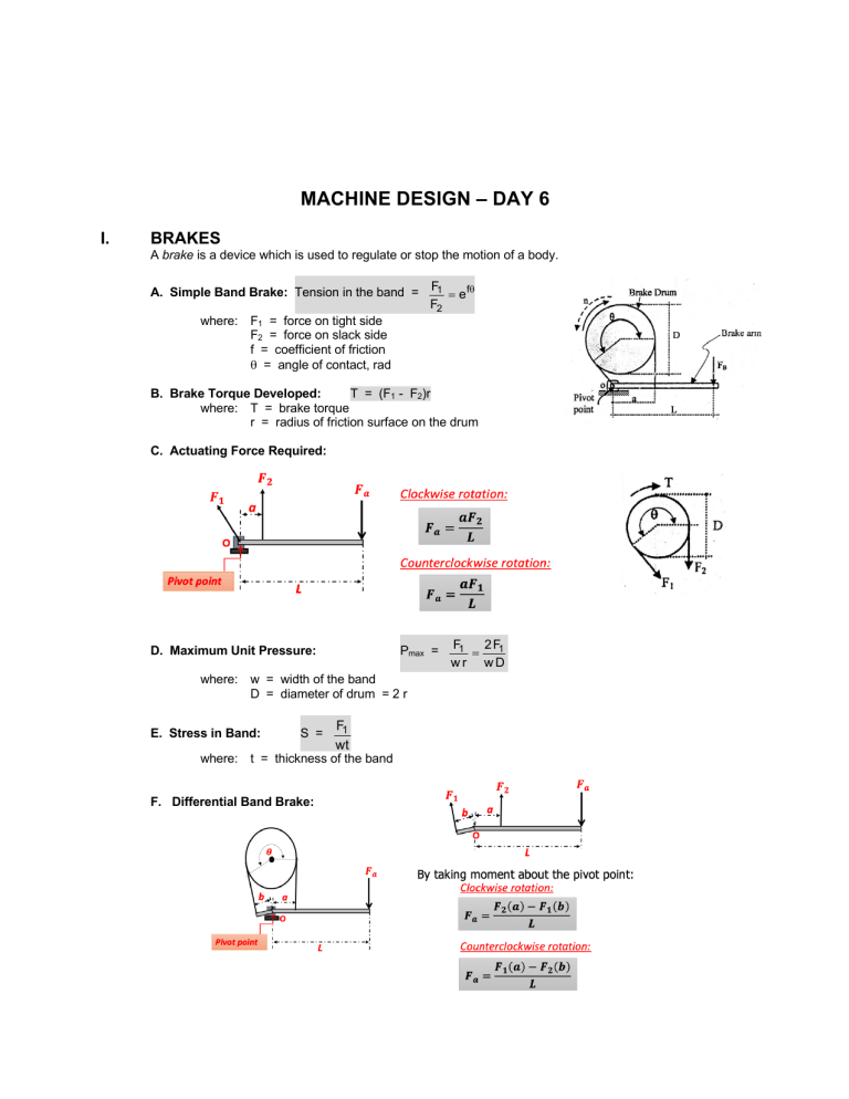Machine Design: Brakes, Clutches, Wire Ropes, Joints