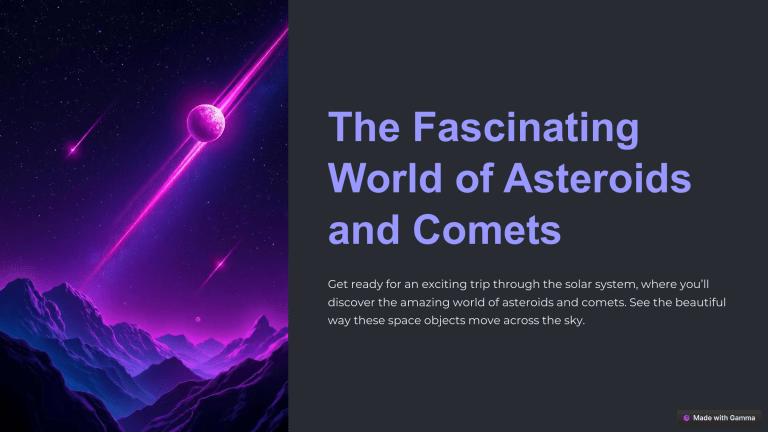 Asteroids and Comets: A Fascinating Journey Through Space