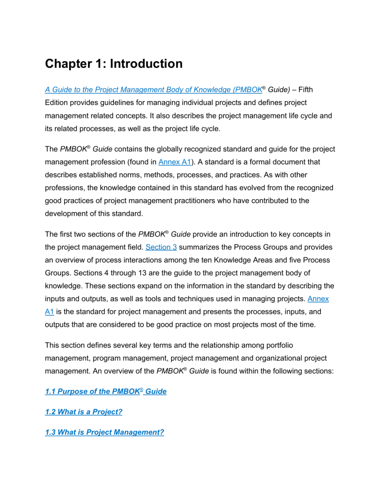 Chapter 1 Introduction