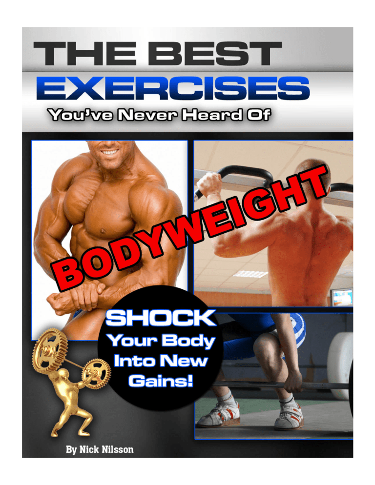 Bodyweight Exercises: Unique Guide for Strength Training