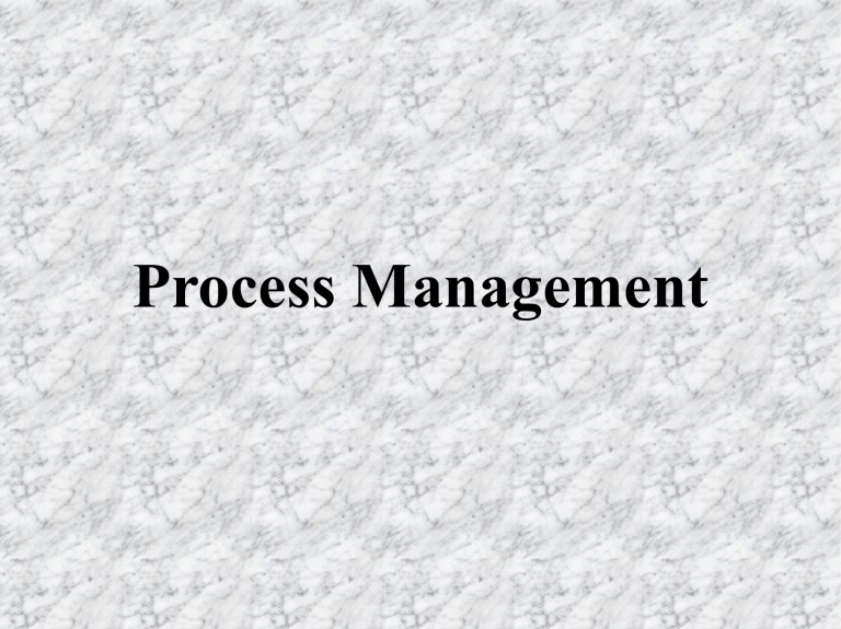 Process Management in Operating Systems