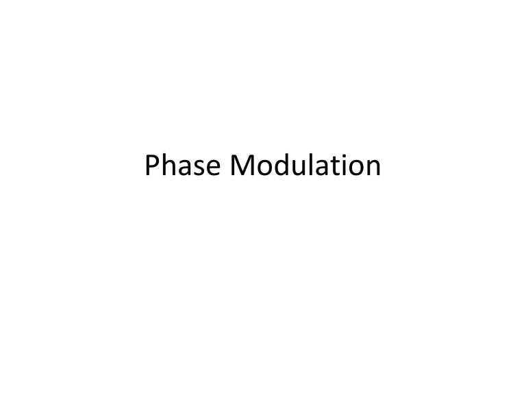 Phase Modulation Explained: Theory & Equations