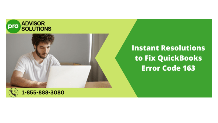 Fix QuickBooks Error 163: Instant Resolutions & Solutions