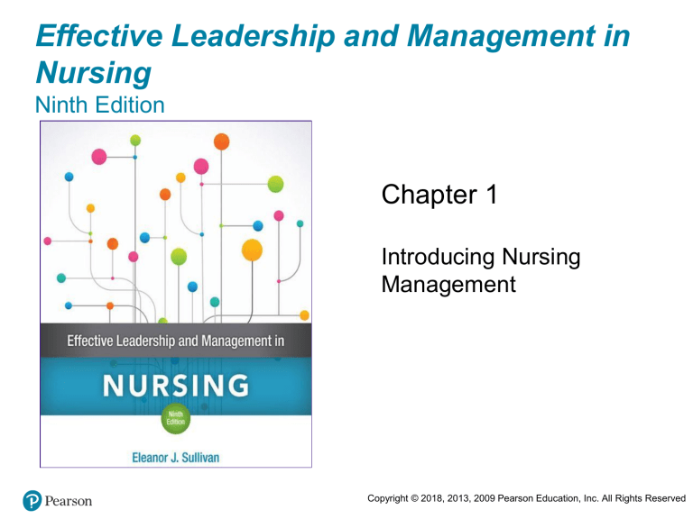 Nursing Management: Changes in Healthcare & Society