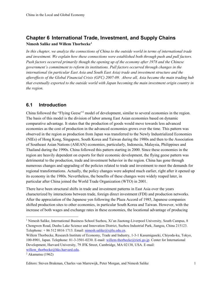 China's Trade, Investment & Supply Chains: Global Economy