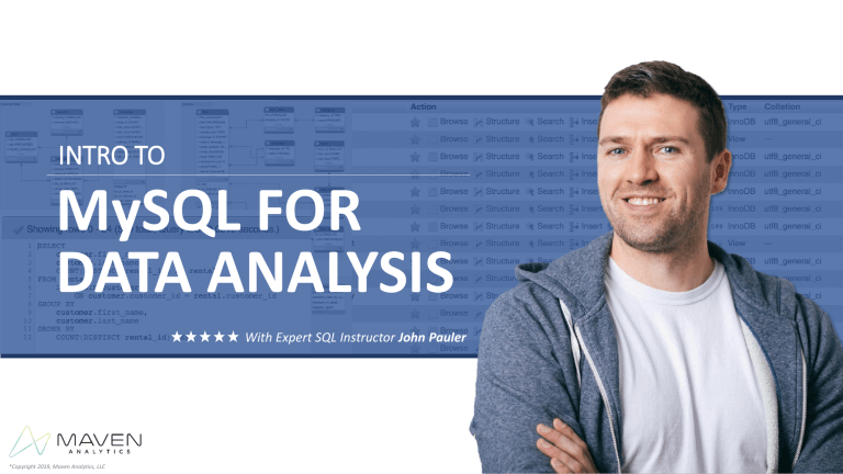 MySQL for Data Analysis: Course Intro